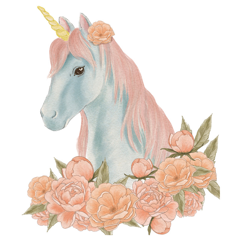 قیمت و خرید استیکر پارچه و لباس مدل dtf طرح یونیکورن کد H20.539 مجموعه 3 عددی