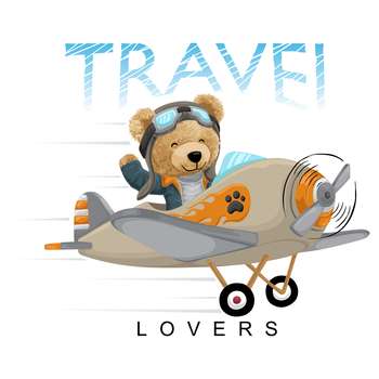 قیمت و خرید استیکر پارچه و لباس مدل dtf طرح تدی کد H20.49 مجموعه 3 عددی