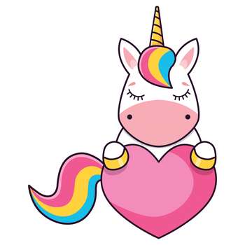 قیمت و خرید استیکر پارچه و لباس مدل dtf طرح یونیکورن کد H15.269 مجموعه 4 عددی