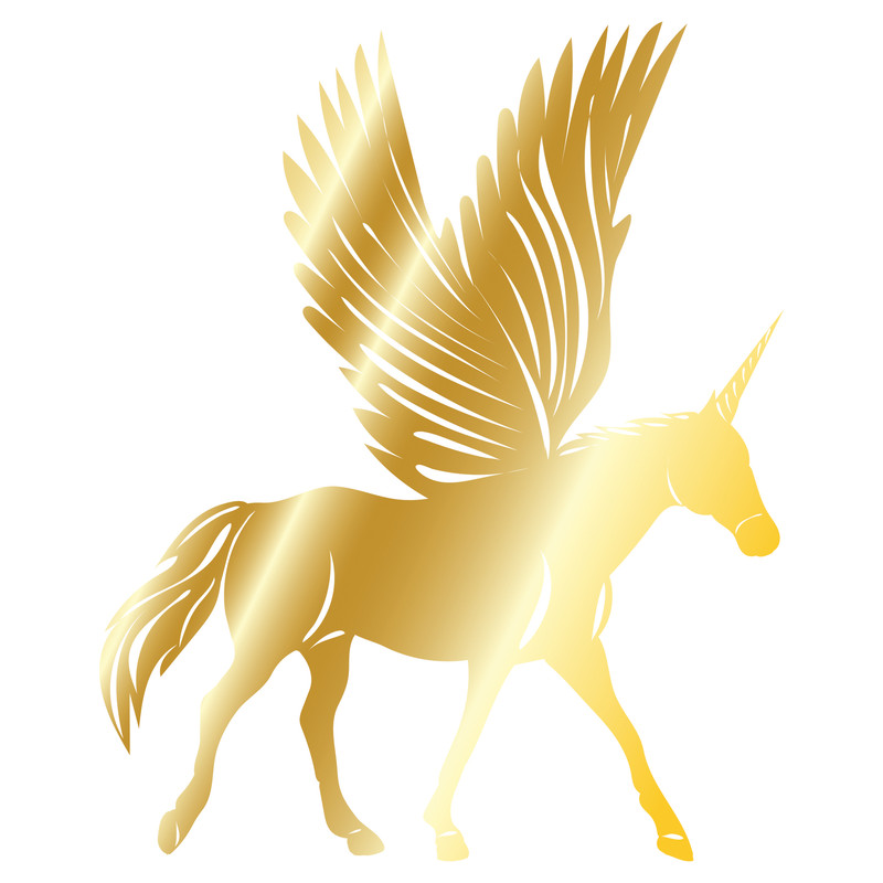 قیمت و خرید استیکر پارچه و لباس مدل dtf طرح یونیکورن کد H15.1122 مجموعه 4 عددی