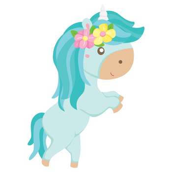 قیمت و خرید استیکر پارچه و لباس مدل dtf طرح یونیکورن کد H15.985 مجموعه 4 عددی