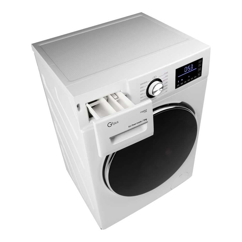 قیمت و خرید ماشین لباسشویی جی پلاس مدل GWM-K945W ظرفیت 9 کیلوگرم