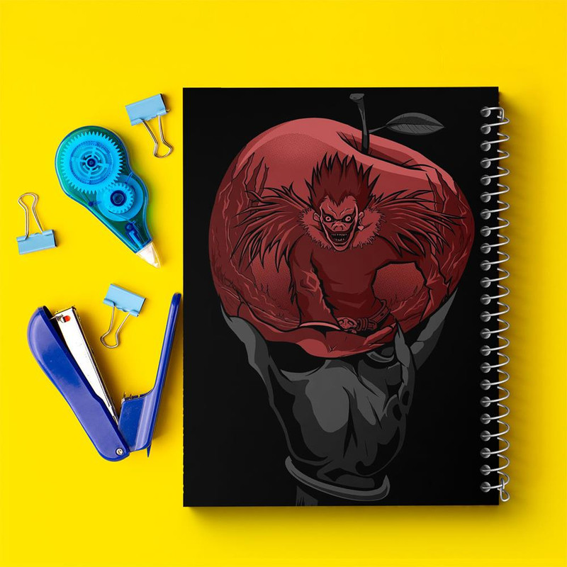 قیمت و خرید دفتر مشق 50 برگ خندالو مدل ریوک انیمه دفترچه مرگ Death Note