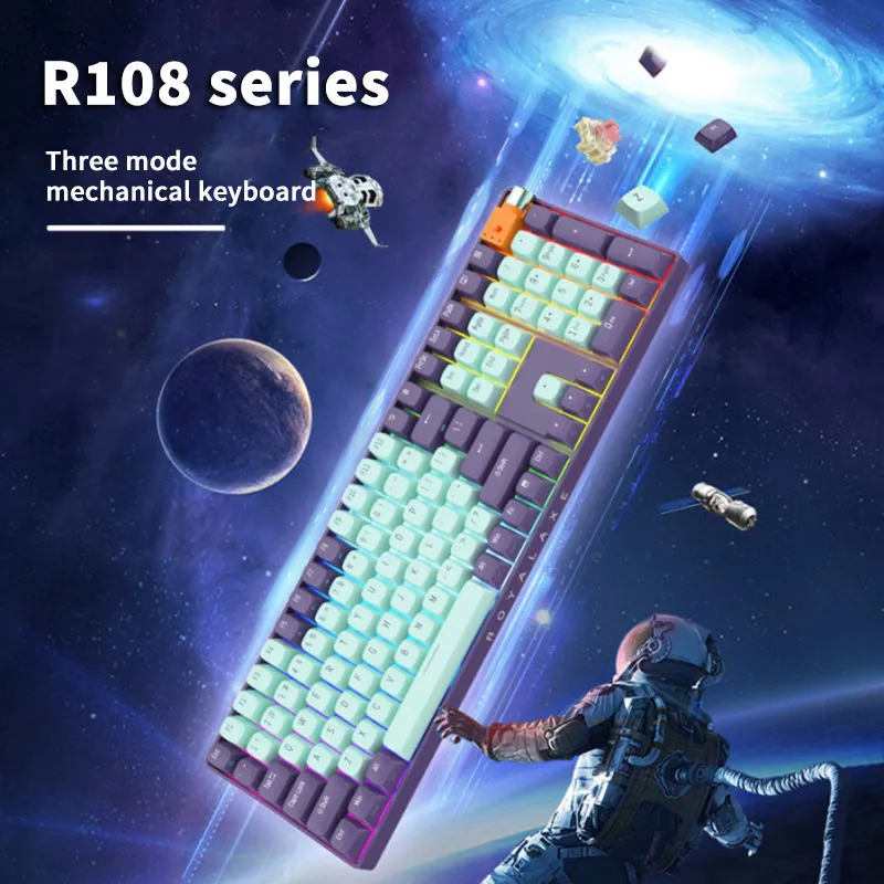 خرید آنلاین و قیمت کیبورد مخصوص بازی رویال آکس مدل R108-pu [1404] | وکسی