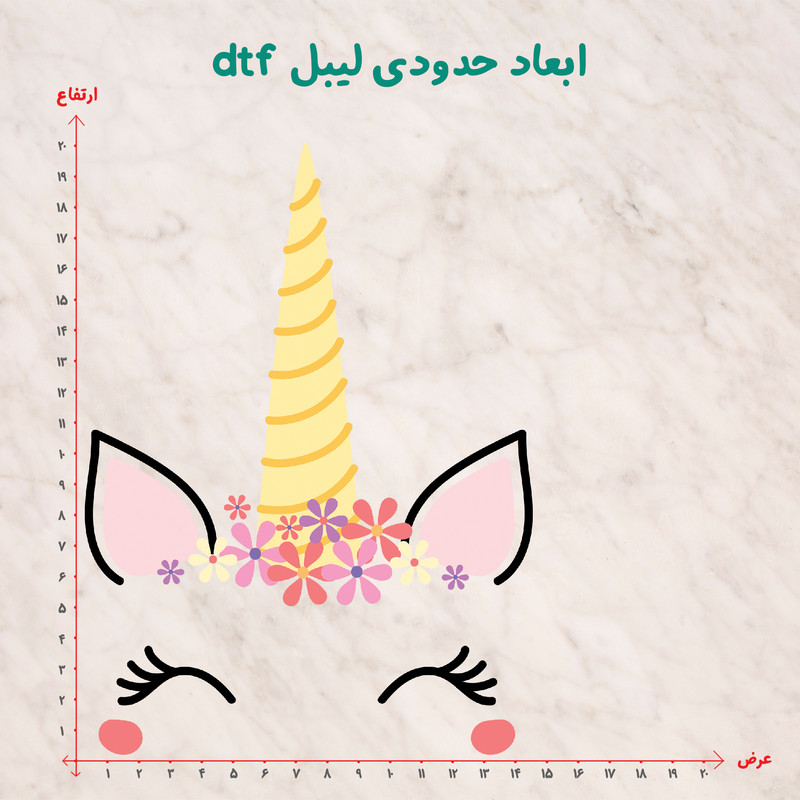 قیمت و خرید استیکر پارچه و لباس مدل dtf طرح یونیکورن کد H20.68 مجموعه 6 عددی