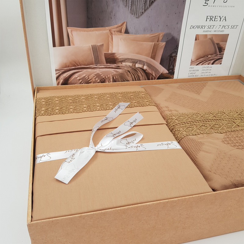 قیمت و خرید سرویس روتختی مدل feyra دو نفره 7 تکه