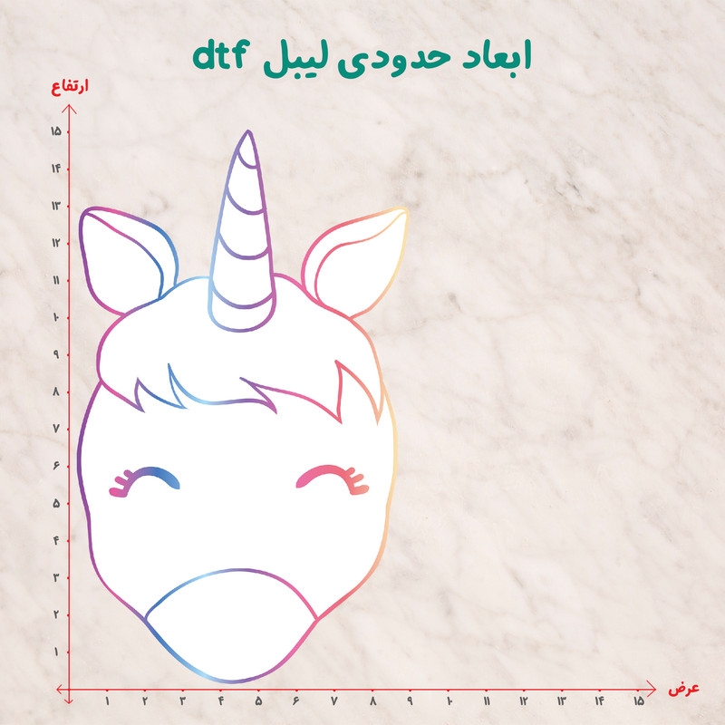 قیمت و خرید استیکر پارچه و لباس مدل dtf طرح یونیکورن کد H15.393 مجموعه 4 عددی