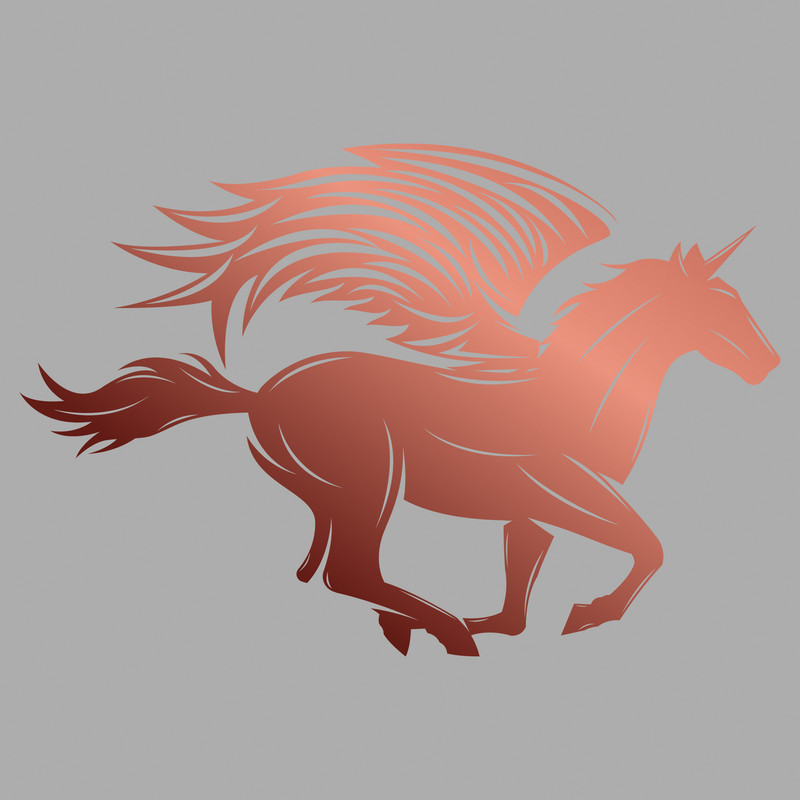 قیمت و خرید استیکر پارچه و لباس مدل dtf طرح یونیکورن کد H15.321 مجموعه 4 عددی