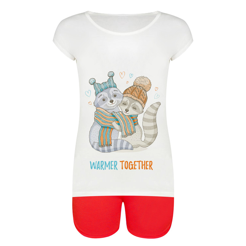 مشخصات، قیمت و خرید ست تیشرت و شلوارک زنانه کد SKSHG 0004-59 | دیجی‌کالا