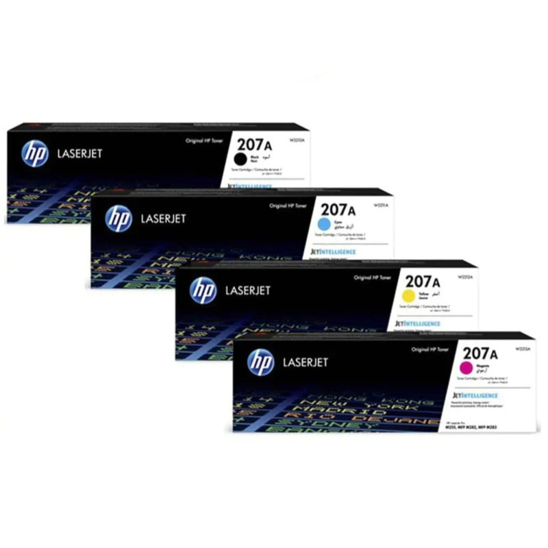 قیمت و خرید کارتریج تونر پرینتر اچ پی مدل 207A مجموعه 4 عددی