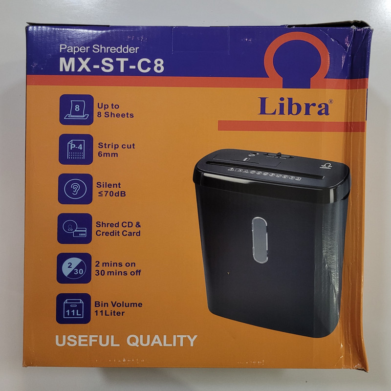 قیمت و خرید کاغذ خردکن لیبرا مدل MX-ST-C8