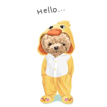 قیمت و خرید استیکر پارچه و لباس مدل dtf طرح تدی کد H20.119 مجموعه 24 عددی