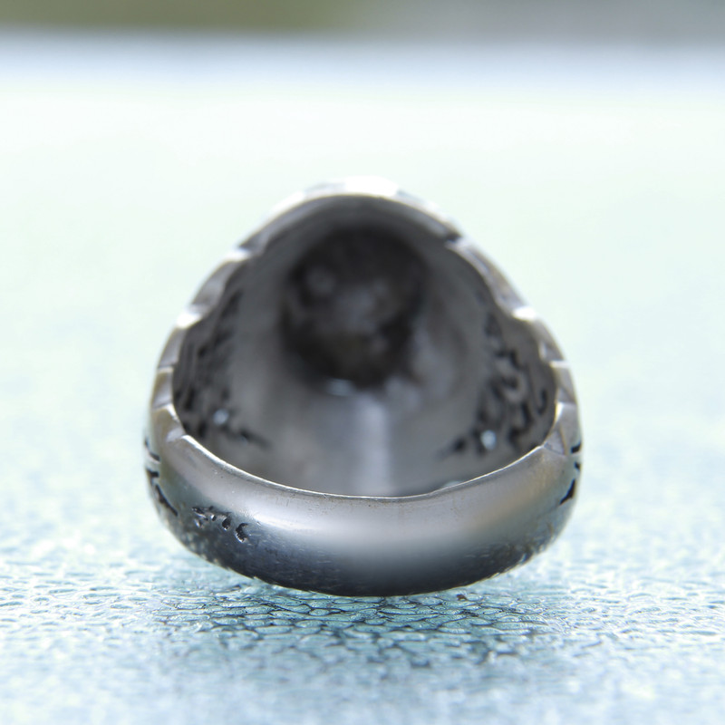 قیمت و خرید انگشتر نقره مردانه یازرگانی میلادی مدل فیروزه AM_138