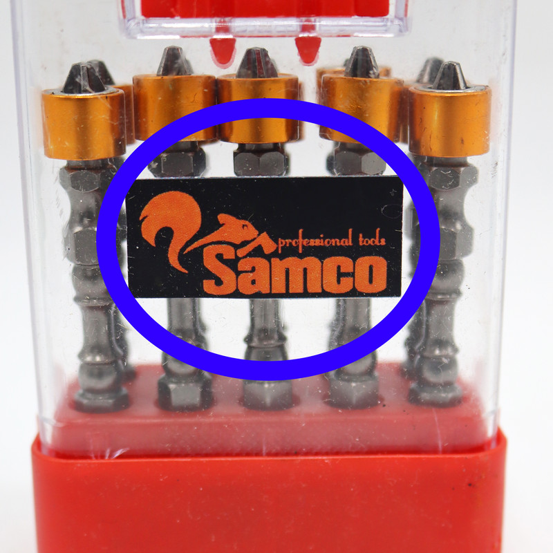 قیمت و خرید سری پیچ گوشتی دو سر چهار سو سامکو مدل مغناطیسی کد YP-010 مجموعه 10 عددی