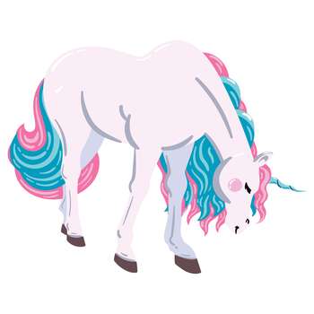 قیمت و خرید استیکر پارچه و لباس مدل dtf طرح یونیکورن کد H15.898 مجموعه 4 عددی