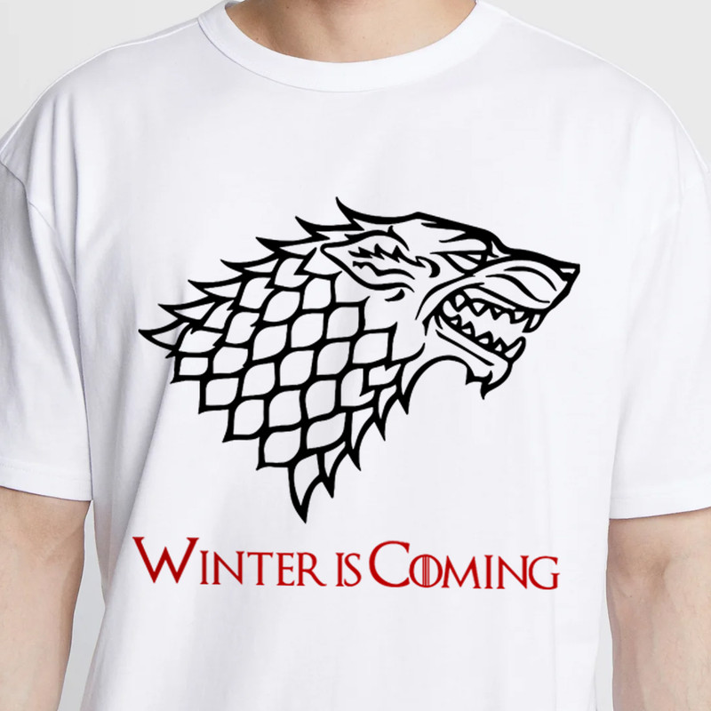 قیمت و خرید تیشرت آستین کوتاه مردانه مدل WINTER IS COMING کد TMS058