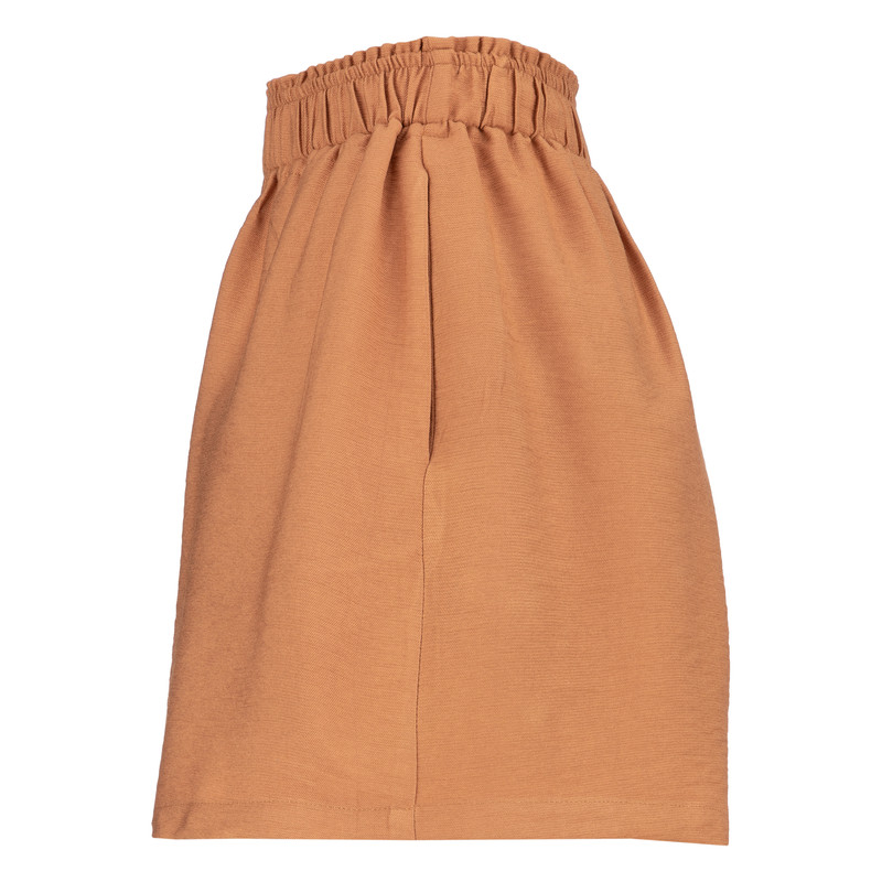 قیمت و خرید شلوارک زنانه سرژه مدل کمر کش جیب دار 229127 رنگ شتری