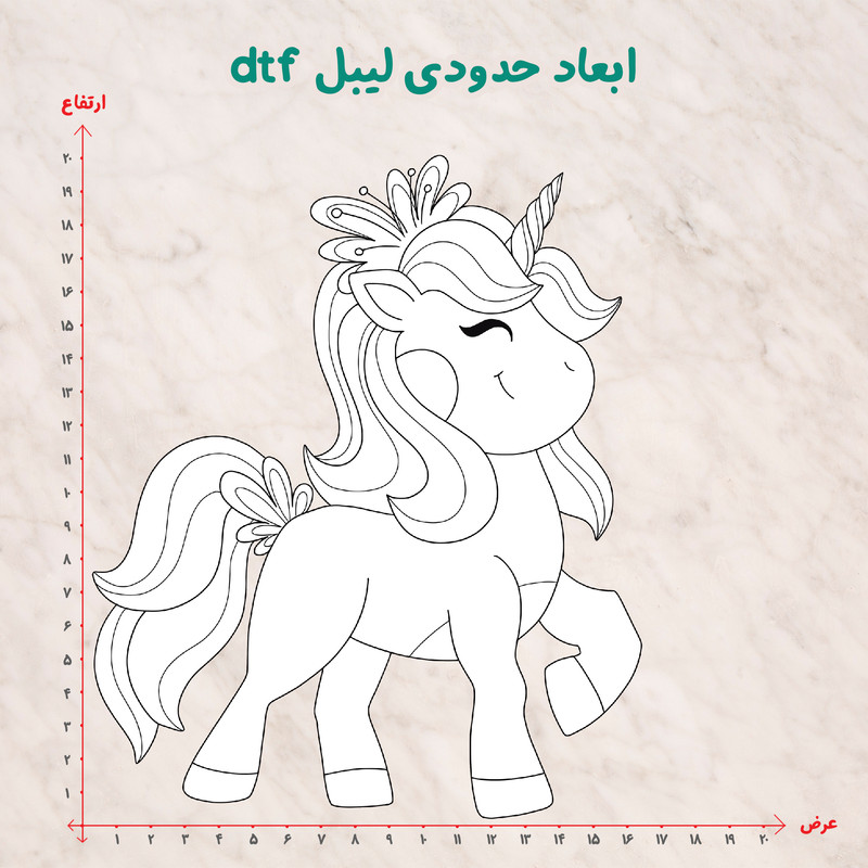 قیمت و خرید استیکر پارچه و لباس مدل dtf طرح یونیکورن کد H20.1052 مجموعه 3 عددی