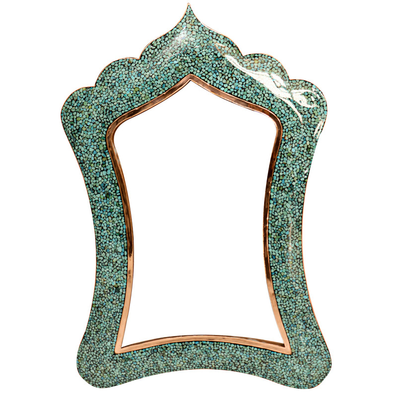 قیمت و خرید آینه فیروزه کوبی مدل کمر باریک کد 54p38 4f4