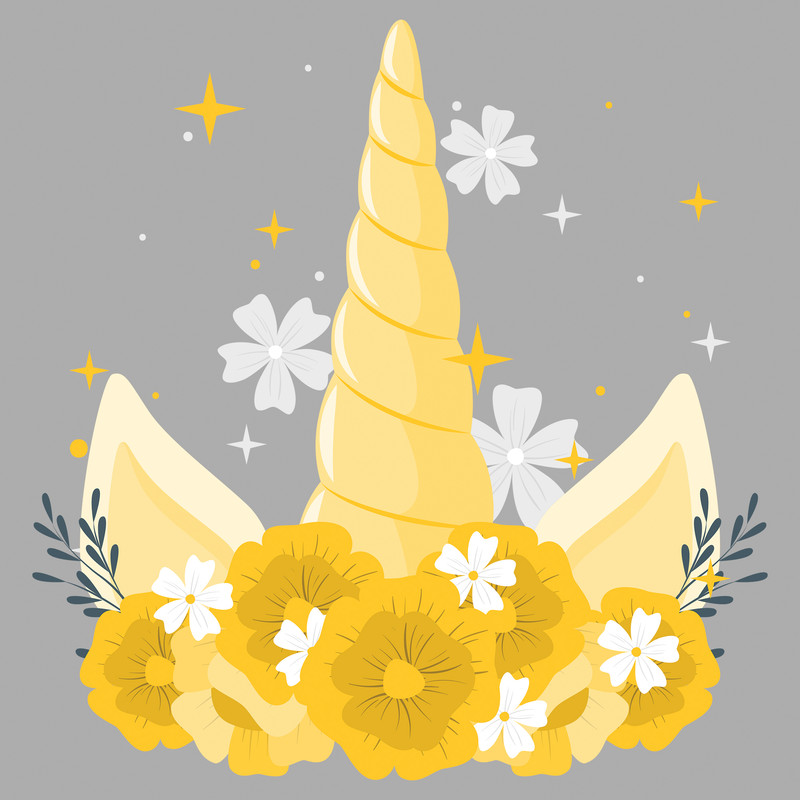 قیمت و خرید استیکر پارچه و لباس مدل dtf طرح یونیکورن کد H20.109 مجموعه 6 عددی