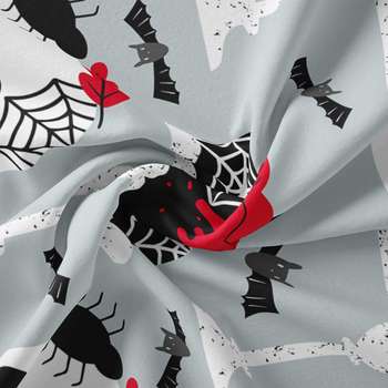 قیمت و خرید پارچه ملحفه پارچه باما مدل مخمل طرح اسکلت کد 5011782