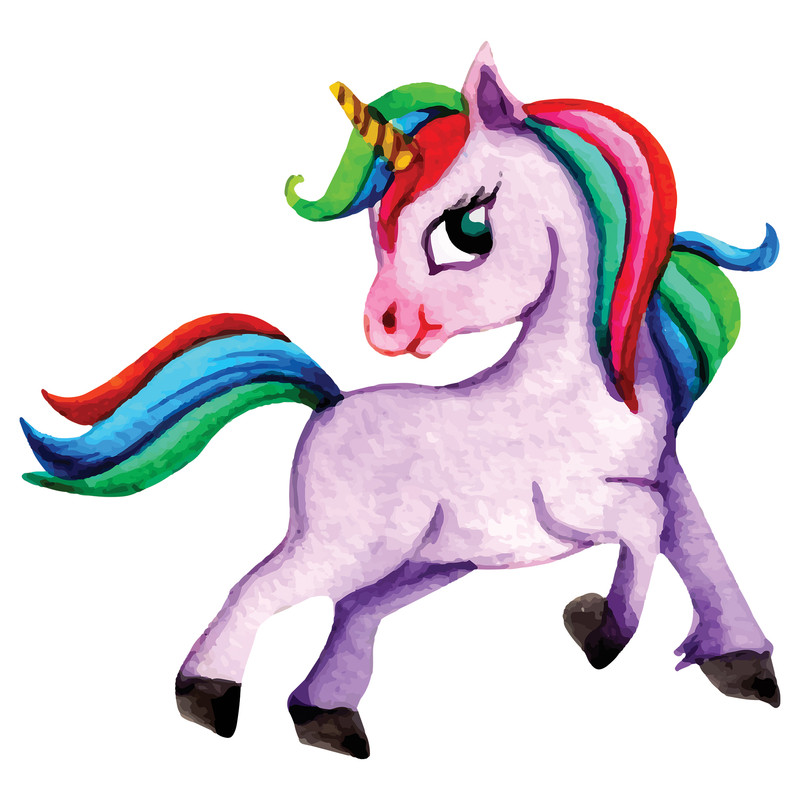 قیمت و خرید استیکر پارچه و لباس مدل dtf طرح یونیکورن کد H15.536 مجموعه 4 عددی