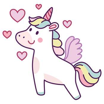 قیمت و خرید استیکر پارچه و لباس مدل dtf طرح یونیکورن کد H15.841 مجموعه 4 عددی