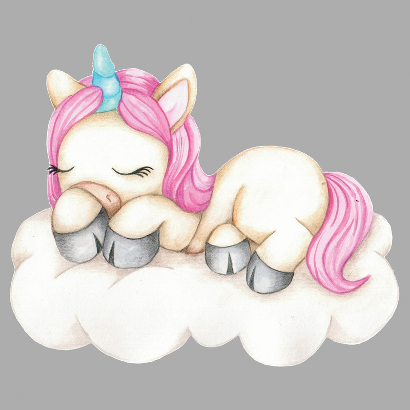 قیمت و خرید استیکر پارچه و لباس مدل dtf طرح یونیکورن کد H15.540 مجموعه 4 عددی