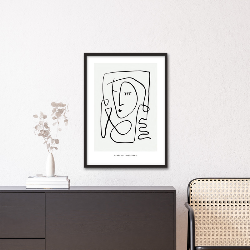 قیمت و خرید تابلو فورنیمو مدل پرتره لاین آرت مدرن کد 0813B