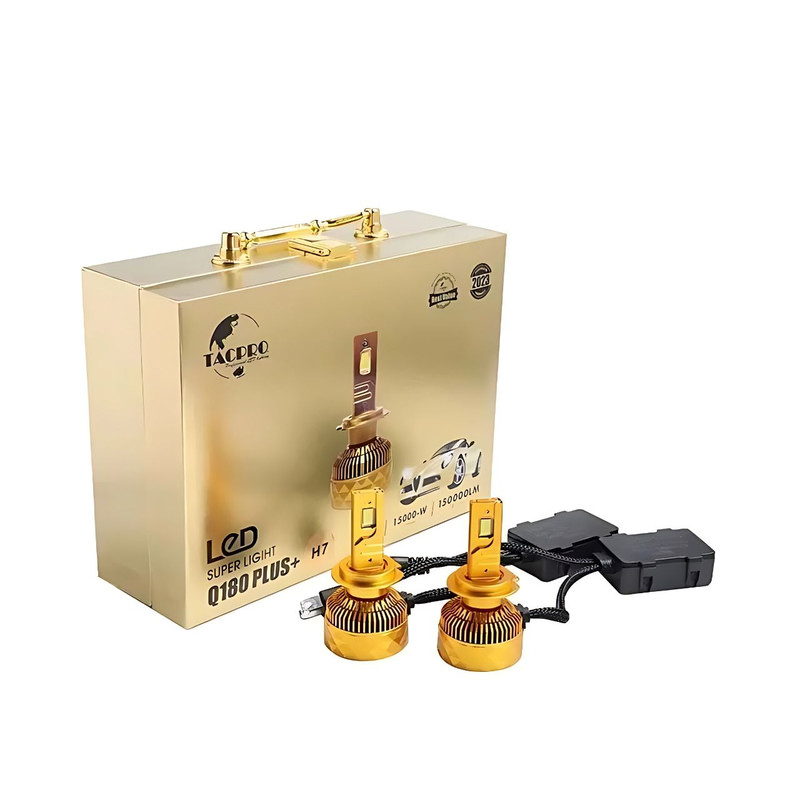 قیمت و خرید هدلایت تک پرو مدل Q180 plus پایه H7 بسته 2 عددی