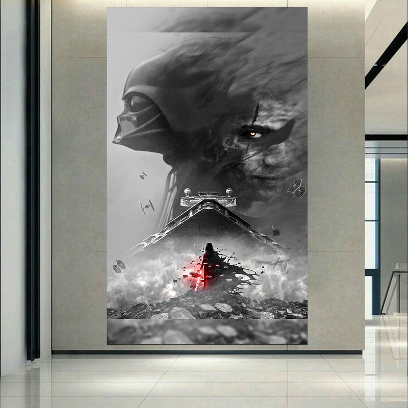 قیمت و خرید تابلو بوم طرح جنگ ستارگان مدل آناکین اسکای واکر کد AR2478