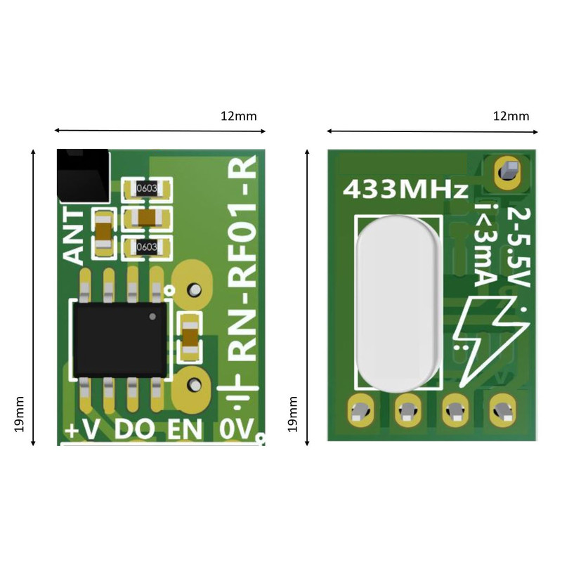 قیمت و خرید ماژول گیرنده رادیویی مدل ASK 433 MHz بسته 10 عددی