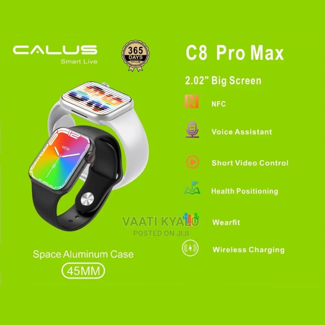 قیمت و مشخصات ساعت هوشمند مدل C8 Pro Max - زیراکو