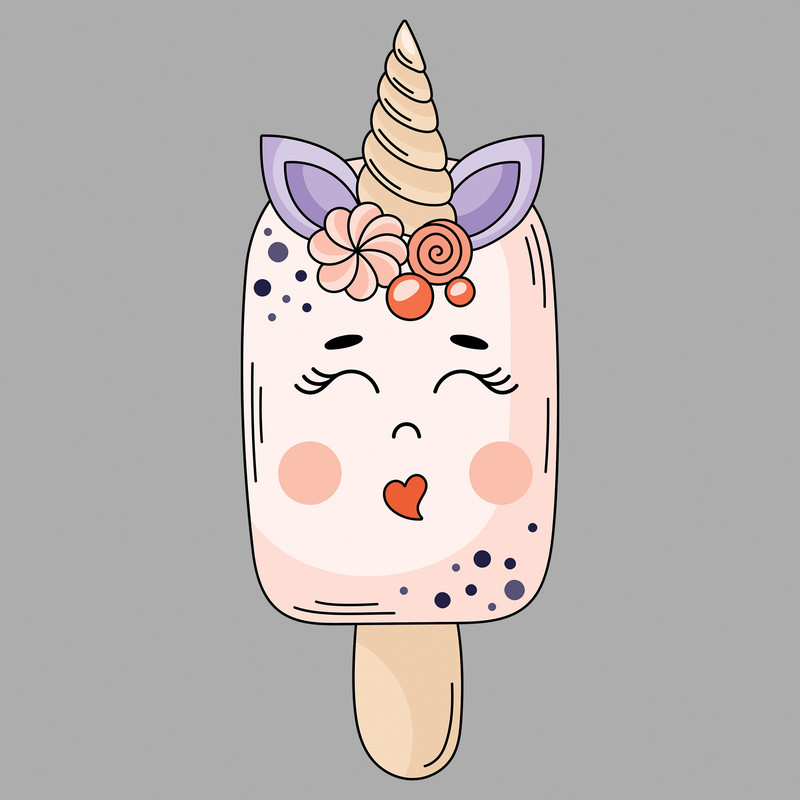 قیمت و خرید استیکر پارچه و لباس مدل dtf طرح یونیکورن کد H15.338 مجموعه 4 عددی