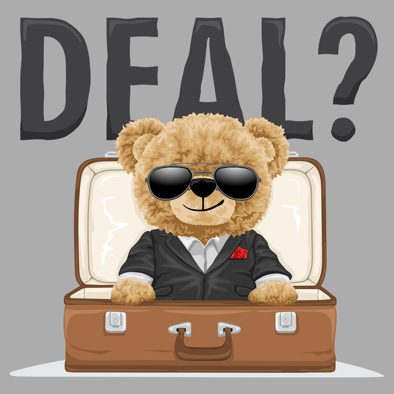 قیمت و خرید استیکر پارچه و لباس مدل dtf طرح تدی کد H15.68 مجموعه 24 عددی