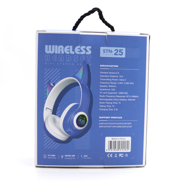 قیمت و خرید هدفون بی سیم مدل انیمه کد YPAB-STN-25