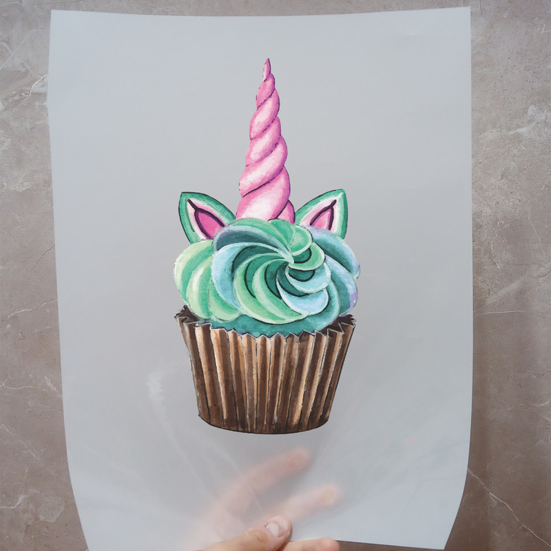 قیمت و خرید استیکر پارچه و لباس مدل dtf طرح یونیکورن کد H20.442 مجموعه 3 عددی