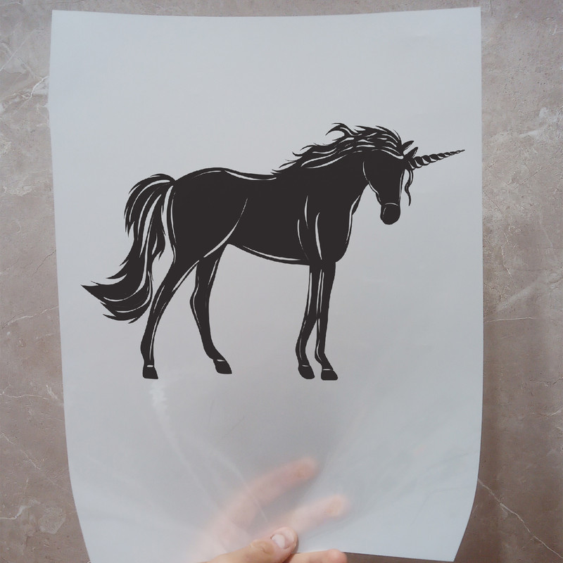 قیمت و خرید استیکر پارچه و لباس مدل dtf طرح یونیکورن کد H20.1175 مجموعه 3 عددی