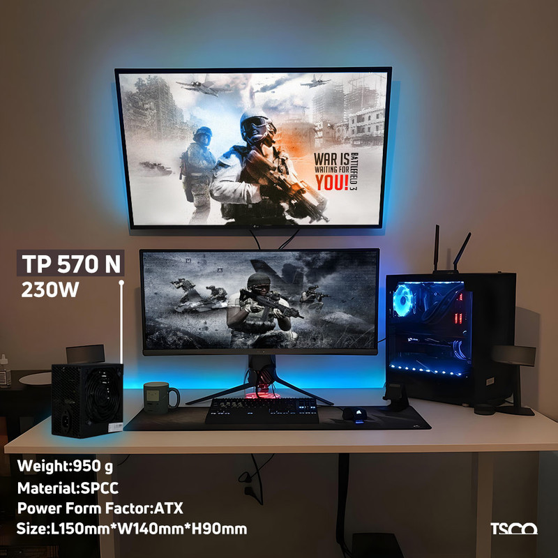 قیمت و خرید منبع تغذیه کامپیوتر تسکو مدل TP 570N