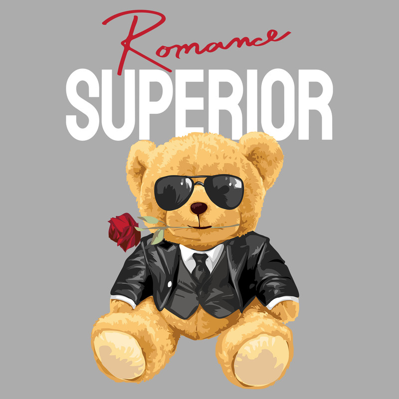 قیمت و خرید استیکر پارچه و لباس مدل dtf طرح تدی کد H20.205 مجموعه 3 عددی