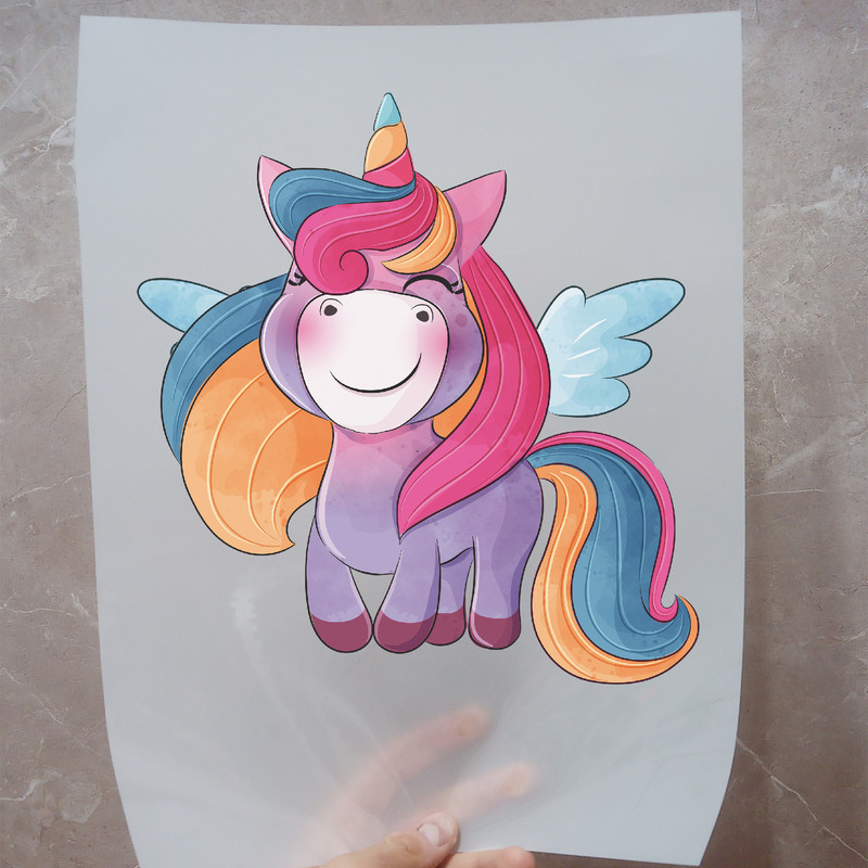 مشخصات، قیمت و خرید استیکر پارچه و لباس مدل dtf طرح یونیکورن کد H20.389 مجموعه 6 عددی | دیجی‌کالا