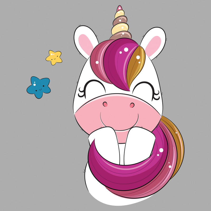 قیمت و خرید استیکر پارچه و لباس مدل dtf طرح یونیکورن کد H20.436 مجموعه 3 عددی