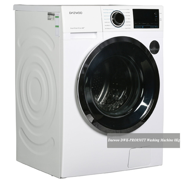 قیمت و خرید ماشین لباسشویی دوو مدل DWK-PRO850TT ظرفیت 8 کیلوگرم