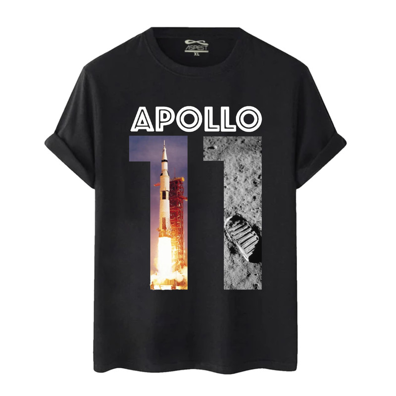 قیمت و خرید تی شرت آستین کوتاه مردانه اسپست مدل ASP-TBLK-A11