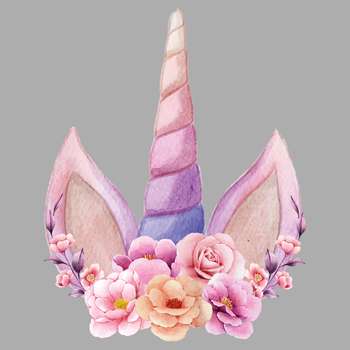 قیمت و خرید استیکر پارچه و لباس مدل dtf طرح یونیکورن کد H20.84 مجموعه 6 عددی