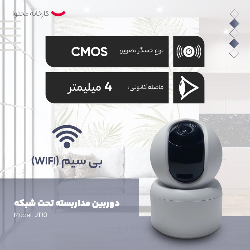 قیمت و خرید دوربین مداربسته تحت شبکه مدل JT10