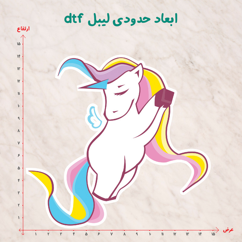 قیمت و خرید استیکر پارچه و لباس مدل dtf طرح یونیکورن کد H15.608 مجموعه 4 عددی