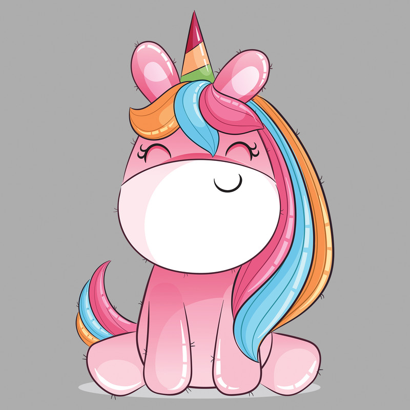 قیمت و خرید استیکر پارچه و لباس مدل dtf طرح یونیکورن کد H15.355 مجموعه 4 عددی