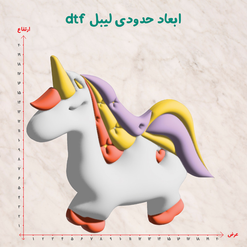 قیمت و خرید استیکر پارچه و لباس مدل dtf طرح یونیکورن کد H20.473 مجموعه 3 عددی