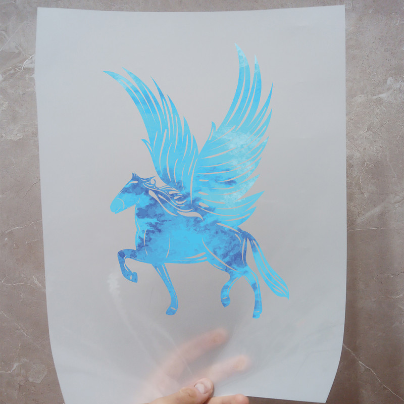 قیمت و خرید استیکر پارچه و لباس مدل dtf طرح یونیکورن کد H15.1030 مجموعه 4 عددی